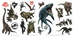 jurassic world fallen kingdom peel and stick wall decals by roommates, rmk3798scs