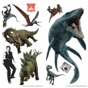 Jurassic World Fallen Kingdom Peel and Stick Wall Decals by RoomMates, RMK3798SCS