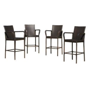 christopher knight home delfina barstool set, 4-pcs set, multibrown