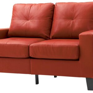 Glory Furniture Newbury Modular Loveseat Red