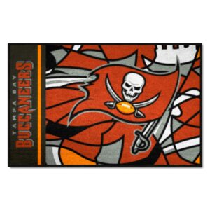 fanmats 23375 nfl - tampa bay buccaneers starter mat xfit design - 19in x 30in accent rug| sports fan home decor rug and tailgating mat