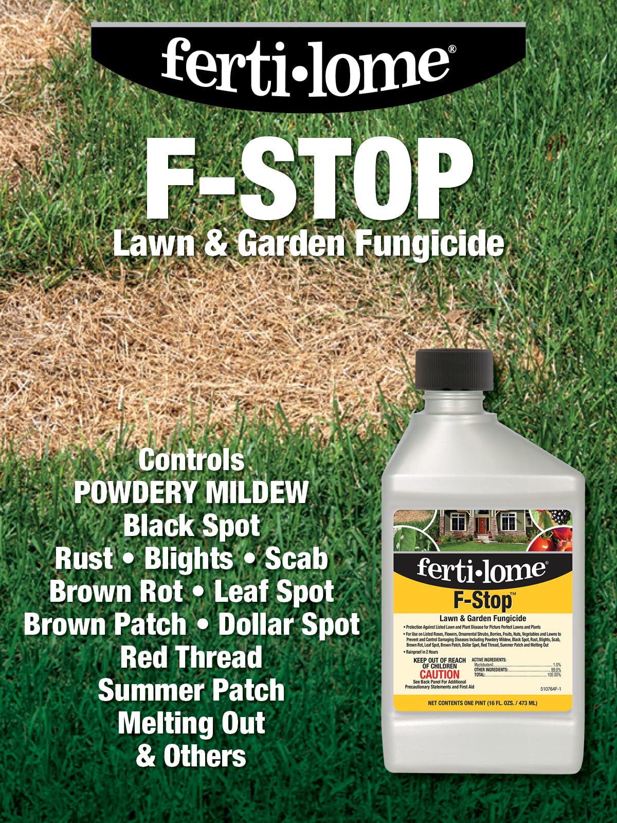 Fertilome (10764) F-Stop Lawn and Garden Fungicide (16oz)