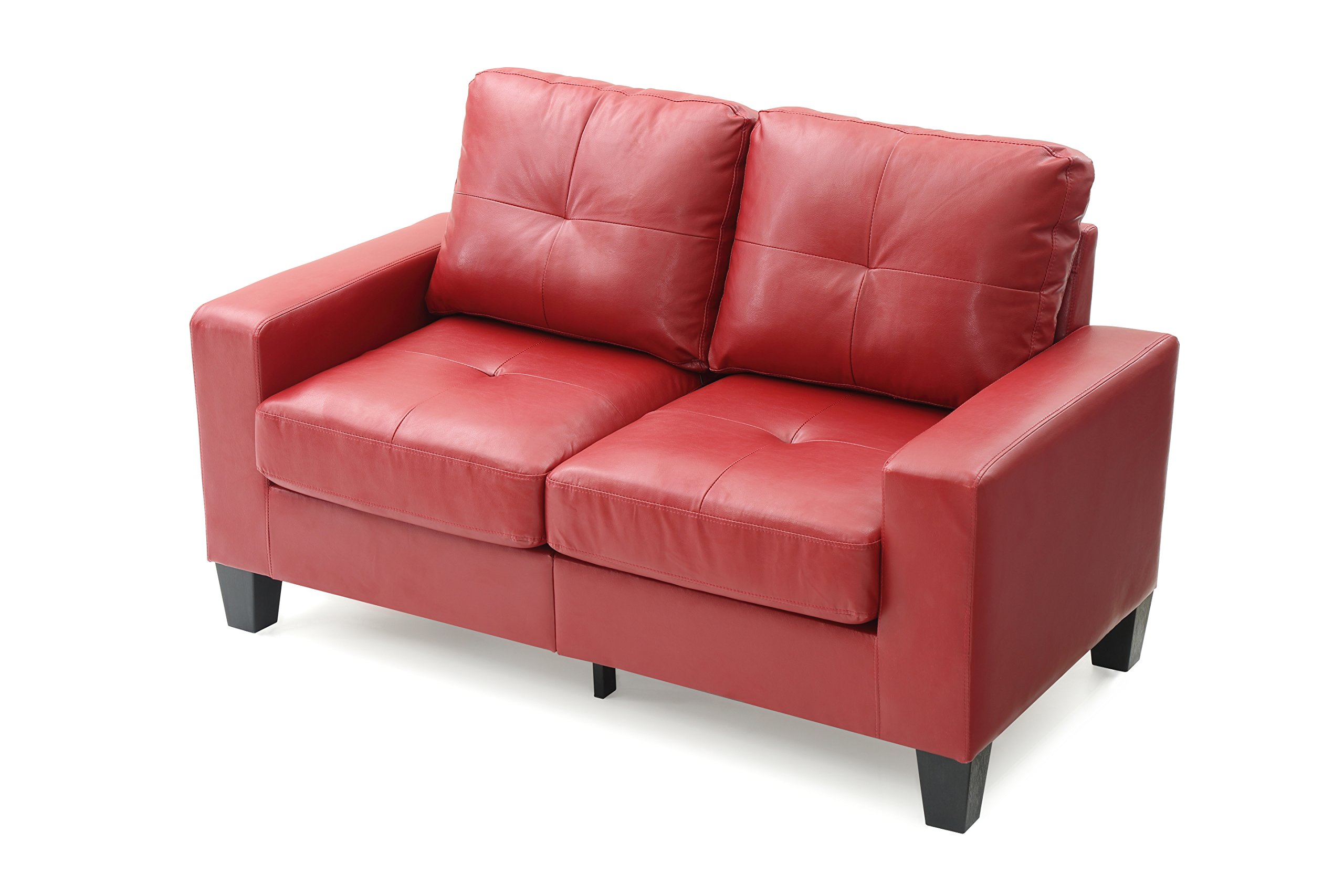 Glory Furniture Newbury Modular Loveseat Red