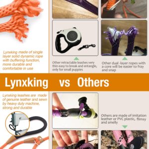 lynxking Dog Leash Slip Lead 5 6 8 FT Dog Training Leash Strong Heavy Duty Braided No Pull Training Lead Leashes for Small Medium Large Dogs