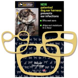 dog harness for ear care 3-pack: fits all dogs with long, floppy ears