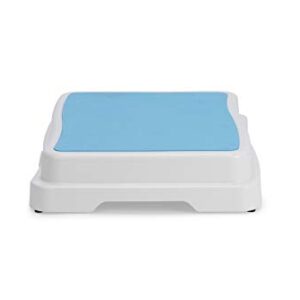 Croydex PA661422 Bath Step, Slip Resistant Bathroom Safety and Mobility Aid, White/Blue, One Size