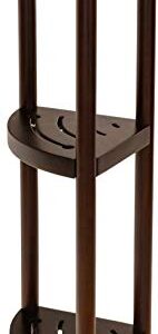 AquaTeak Kai Mocha Corner Teak Bath Shelf