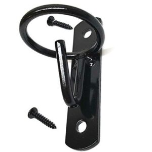 pdtxcls wall mount bucket hook-bucket-hanger (black) - barn/stable water bucket hook/hanger - equestrian bucket hook