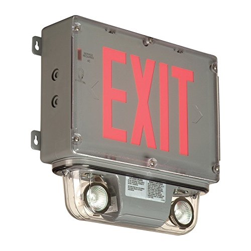 Explosion Proof Exit Sign Combination Gray