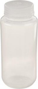 united scientific® unistore™ 33310ea - sample containers with lids - laboratory grade polypropylene wide mouth reagent bottle - 32 oz bottles (1000ml) multipurpose plastic bottles with lids, 1 each