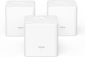 tenda nova mesh wifi system - covers 3500 sq.ft - ac1200 dual-band mesh network for home internet - parental control - 3-pack