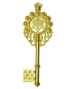 indianstore4all 4 inches aproox metal gold plated kuber kunj - key