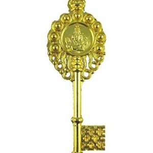 IndianStore4All 4 Inches Aproox Metal Gold Plated Kuber Kunj - Key