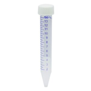 olympus 15ml centrifuge tubes, racked, sterile, polypropylene, large writing surface, 20 racks of 25, 500/unit