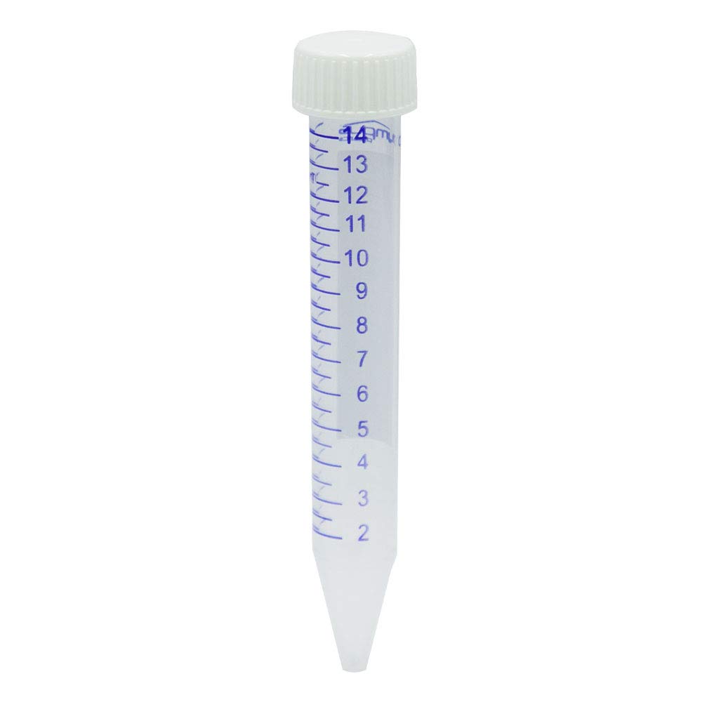 Olympus 15ml Centrifuge Tubes, Racked, Sterile, Polypropylene, Large Writing Surface, 20 Racks of 25, 500/Unit