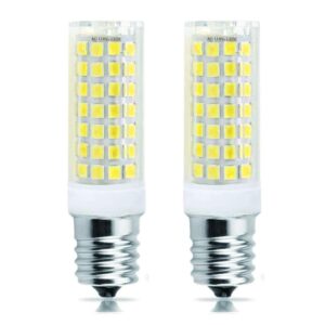 bonyei 8206232a ceramic e17 led bulb for 7w microwave oven appliance, 75w halogen bulb equivalent, daylight white 6000k, pack of 2