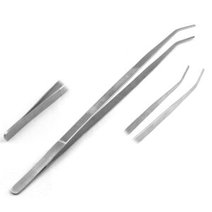 odontomed2011 (huge jumbo aquarium aqua tweezers) thumb dressing forceps curved serrated 24" long stainless steel tweezers