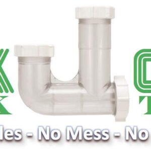 Quick Clean Sink Trap - Industrial - 1 1/2" & 1 1/4" P-Trap Replacement Upgrade | Jewelry Catcher | DIY Unclog Your Drain | No Tools Required | Bathroom/Salon Hair Catcher | Solution for Service Calls