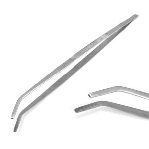 precise canada: 24" mega long tweezer curved tip stainless steel