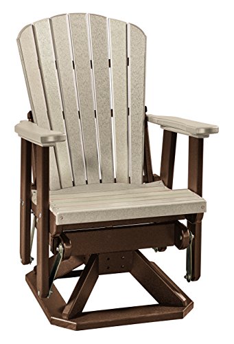 American Furniture Classics 510WWTB Swivel Glider, One Size, Weather Wood/Tudor Brown