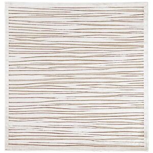 jaipur living soft 8x8 square area rug, abstract, white/ivory