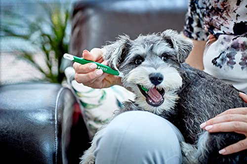 Vets Best Triple Headed Toothbrush for Dogs - Teeth Cleaning and Fresh Breath