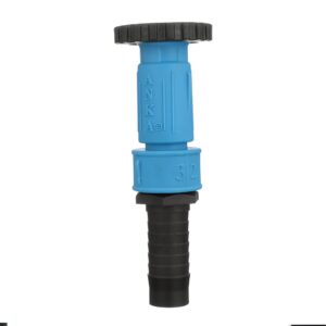 Watts ANKA Series 1-1/4" Small Inline Adjustable High-Pressure Full-Flow Hose Nozzle, Rubber O-Ring, Easy Grip, High Grade Glass Fiber Reinforced Nylon, Industrial, Agricultural, Home, Garden, Vehicle