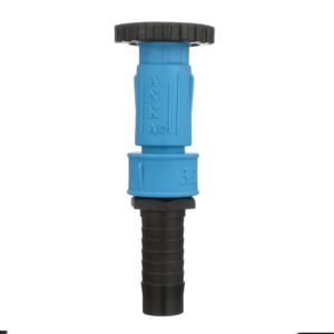 Watts ANKA Series 1-1/4" Small Inline Adjustable High-Pressure Full-Flow Hose Nozzle, Rubber O-Ring, Easy Grip, High Grade Glass Fiber Reinforced Nylon, Industrial, Agricultural, Home, Garden, Vehicle