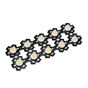 uxcell 280-350ma 1w led chip bulb cob light beads warm white super bright high power for floodlight 10pcs