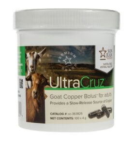 ultracruz - sc-363825 goat copper bolus supplement for adult goats, 100 count x 4 grams