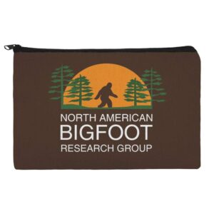 north american bigfoot research group pencil pen organizer zipper pouch case