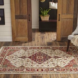 Momeni Lenox Area Rug, 5' X 7'5", Red