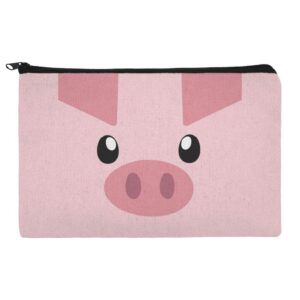 pig face farm animal pencil pen organizer zipper pouch case