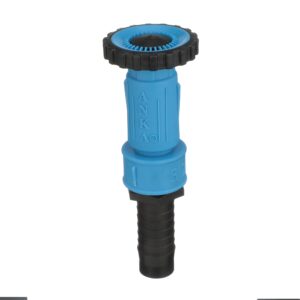 Watts ANKA Series 1-1/4" Small Inline Adjustable High-Pressure Full-Flow Hose Nozzle, Rubber O-Ring, Easy Grip, High Grade Glass Fiber Reinforced Nylon, Industrial, Agricultural, Home, Garden, Vehicle