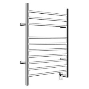 HEATGENE Towel Warmer Wall-Mounted Hardwired Heated Towel Rack Hot Towel Bar Mirror Polish