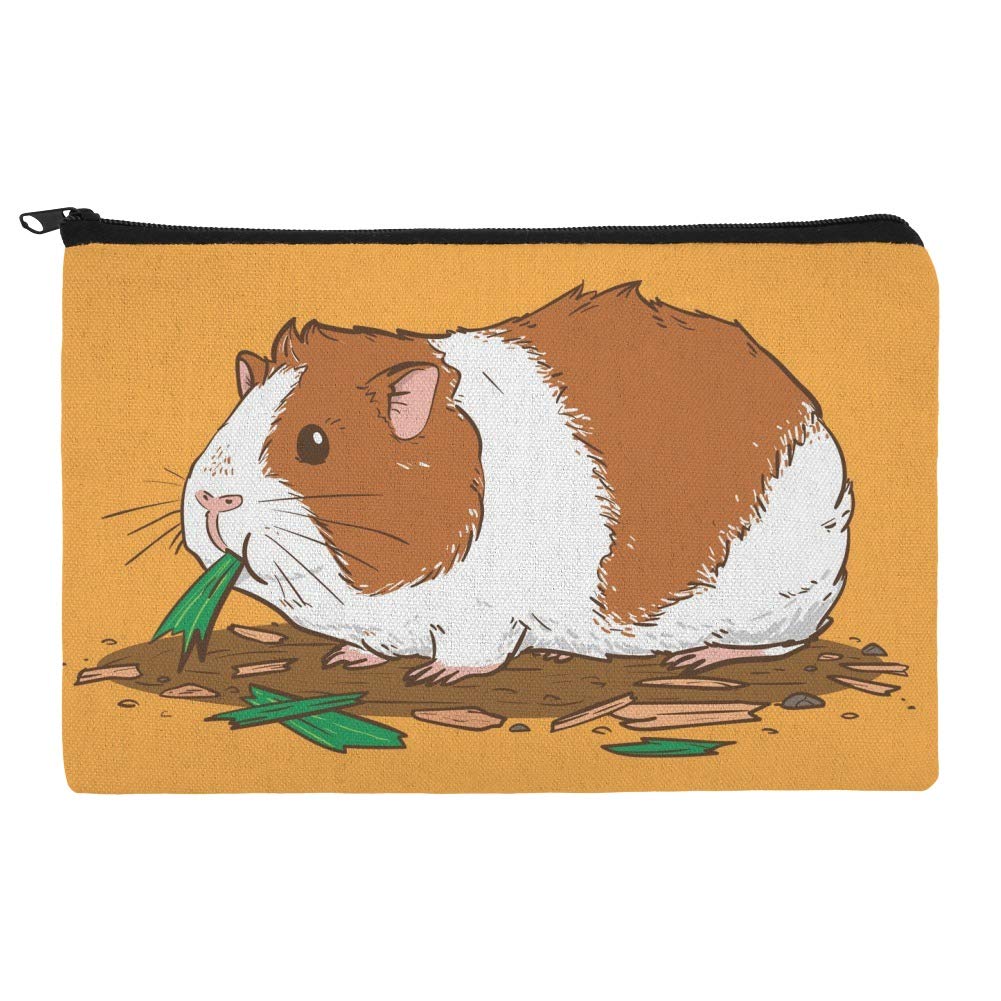 Guinea Pig Eating Pencil Pen Organizer Zipper Pouch Case