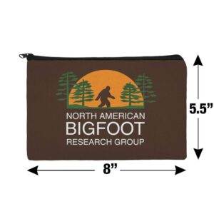 North American Bigfoot Research Group Pencil Pen Organizer Zipper Pouch Case