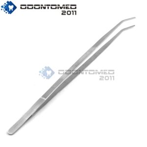 OdontoMed2011 (Huge Jumbo Aquarium Aqua Tweezers) Thumb Dressing Forceps Curved Serrated 24" Long Stainless Steel Tweezers