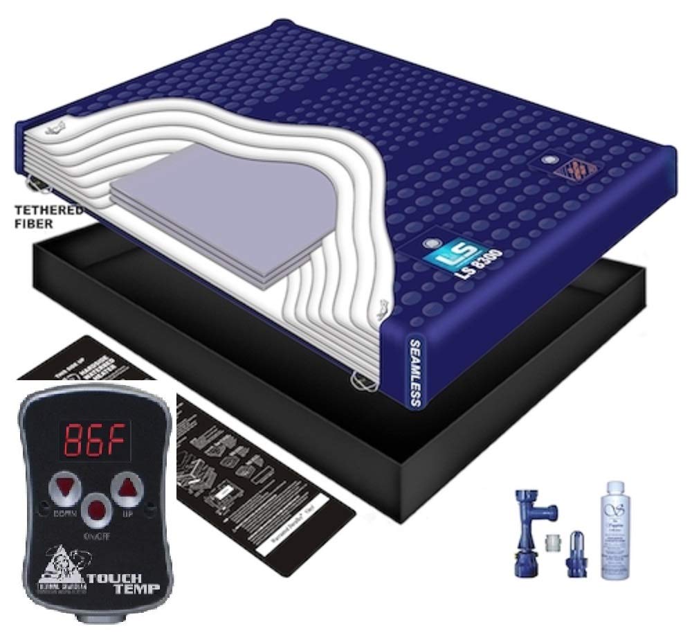 INNOMAX 100%+ WAVELESS WATERBED Mattress/Liner/Digital Heater/Fill Drain/Conditioner KIT (Queen 60x84 1L8GT2)