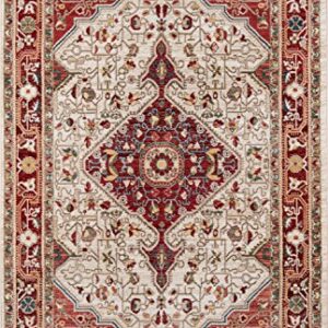 Momeni Lenox Area Rug, 5' X 7'5", Red