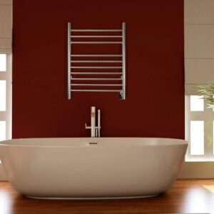 HEATGENE Towel Warmer Wall-Mounted Hardwired Heated Towel Rack Hot Towel Bar Mirror Polish