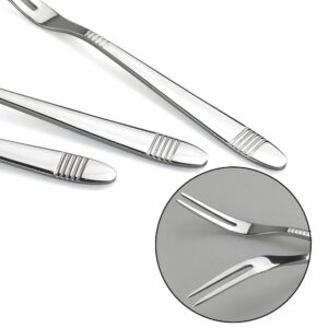 Begale 12-Piece Bistro Appetizer Cocktail and Fruit Forks, 2-Prong Forks, 5.4-INCH