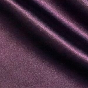 stretch charmeuse satin plum, fabric by the yard