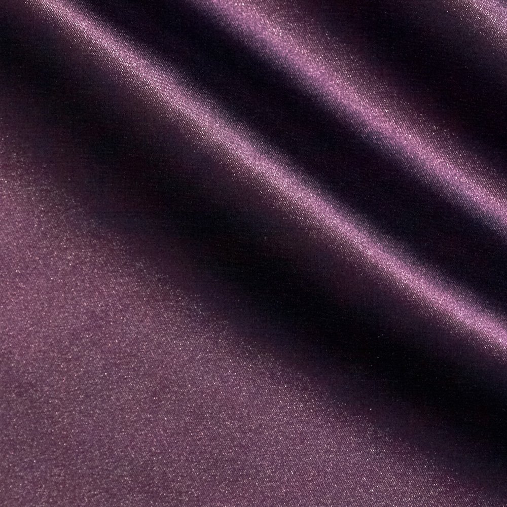 Stretch Charmeuse Satin Plum, Fabric by the Yard