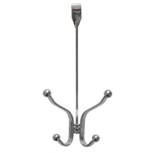 splash home tango over the door rack accessory organizer, 12" x 3" x 5", chrome