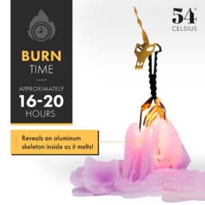 PyroPet Einar Unicorn Candle (Lilac) - The Original Unicorn Candle with Metallic Skeleton | Halloween Decor | Unique Gift for Unicorn Lovers | 16-Hr Burn Time | Dimensions: 5.1x2.6x8 in