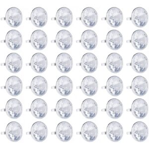 blue panda 36 pack plastic diamond rings for bridal shower game, bulk set for bachelorette party favors (1 x 1.5 in)