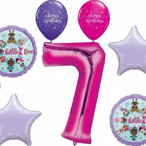 7th Birthday Party LOL Balloons Decoration Supplies