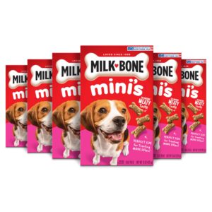 milk-bone mini's original dog biscuits, 15 ounce (pack of 6)