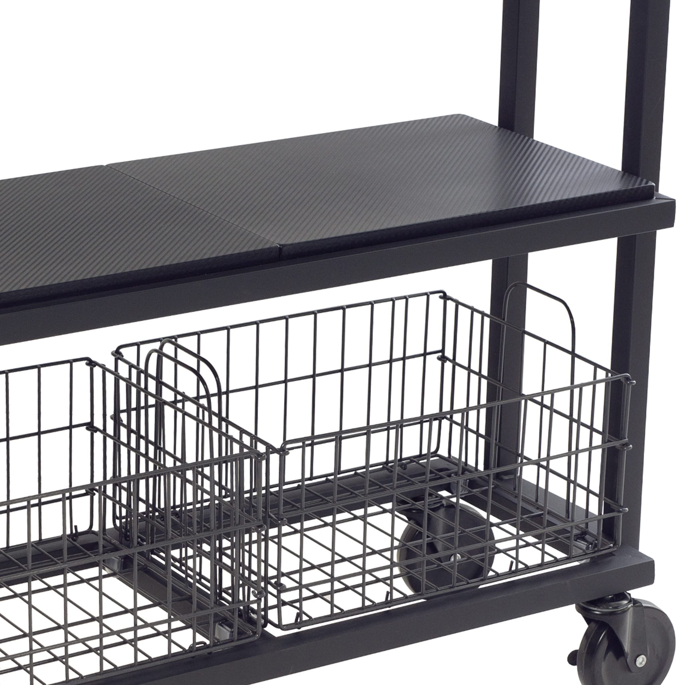 Atlantic Modular Cart System Removable Shelf, Carbon Fiber Laminated - PN 23308044 in Black